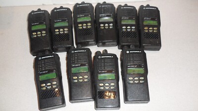 10 X Motorola HT1250 LS+ UHF 450-512MHz 4W 16CH Two Way Radio ...