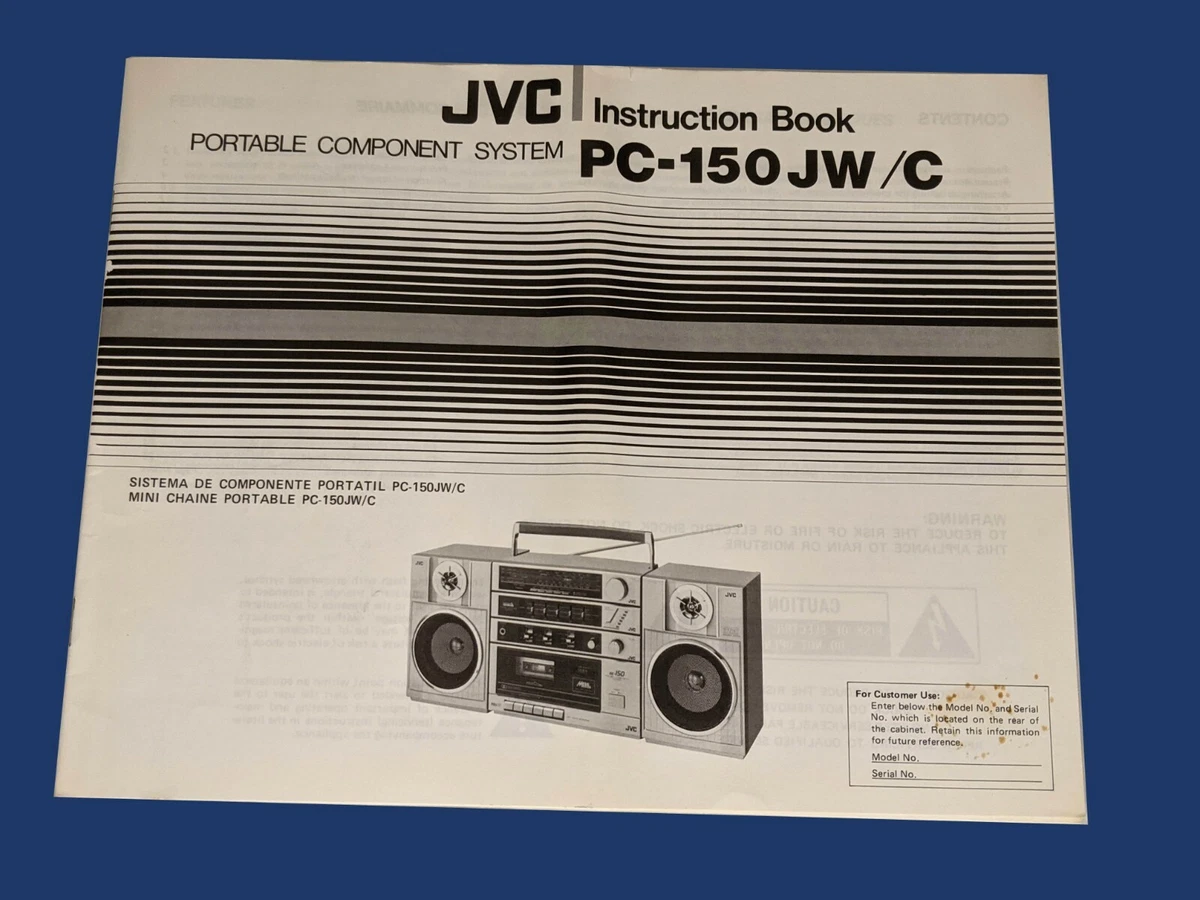 Jvc Instruction Booklet