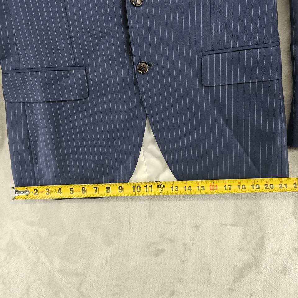 Suitsupply Jort Blazer Coat Mens Size UK 40R Navy Pinstripe Wool ...