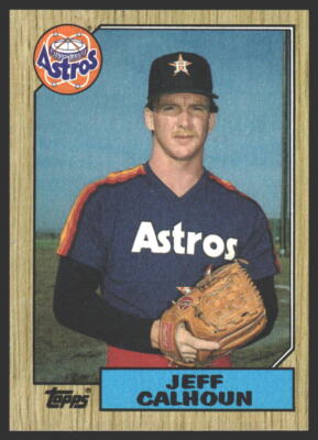 Jeff Calhoun #282 1987 Topps Houston Astros | eBay