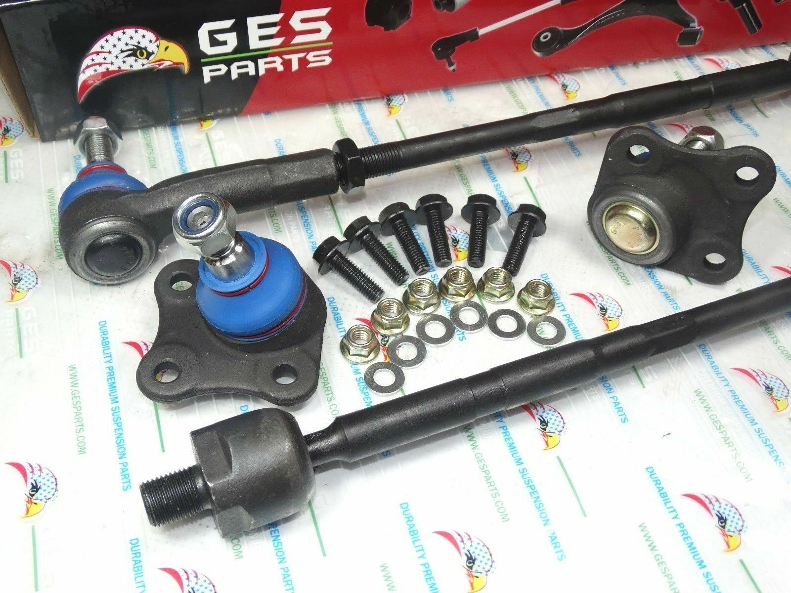 4 Front Lower Ball Joint Inner Outer Tie Rods Assembly For Volkswagen ...