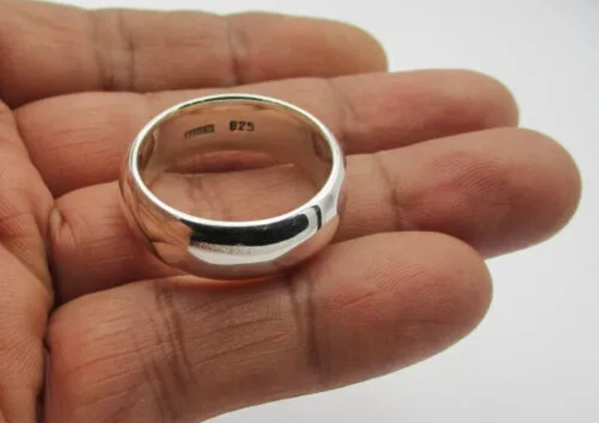 Handmade Solid 925 Sterling Silver Heavy Pure Ring For Women Gift For ...