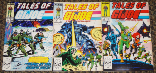 1988 MARVEL TALES OF GI JOE #2 3 4 VF COMIC BOOK LOT ARAH A REAL ...
