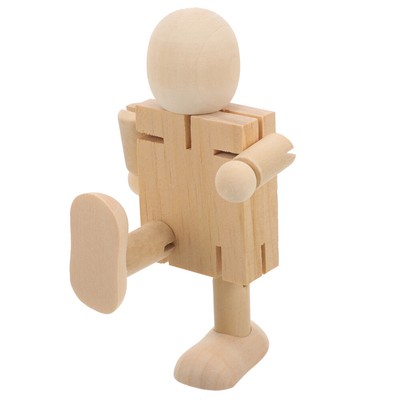 Unfinished Wooden Robot for DIY Craft Painting DIY Graffiti Robot ...