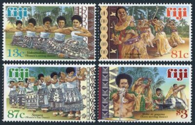 Fiji 839-842,MNH.Michel 869-872. Traditional Dances 1999.Vakamalolo ...