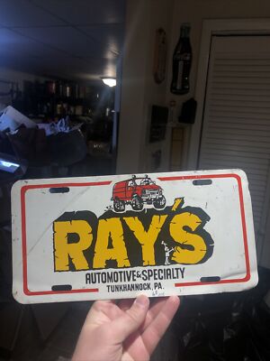 1980s Rays Automotive Specialty Booster License Plate Tunkhannock ...