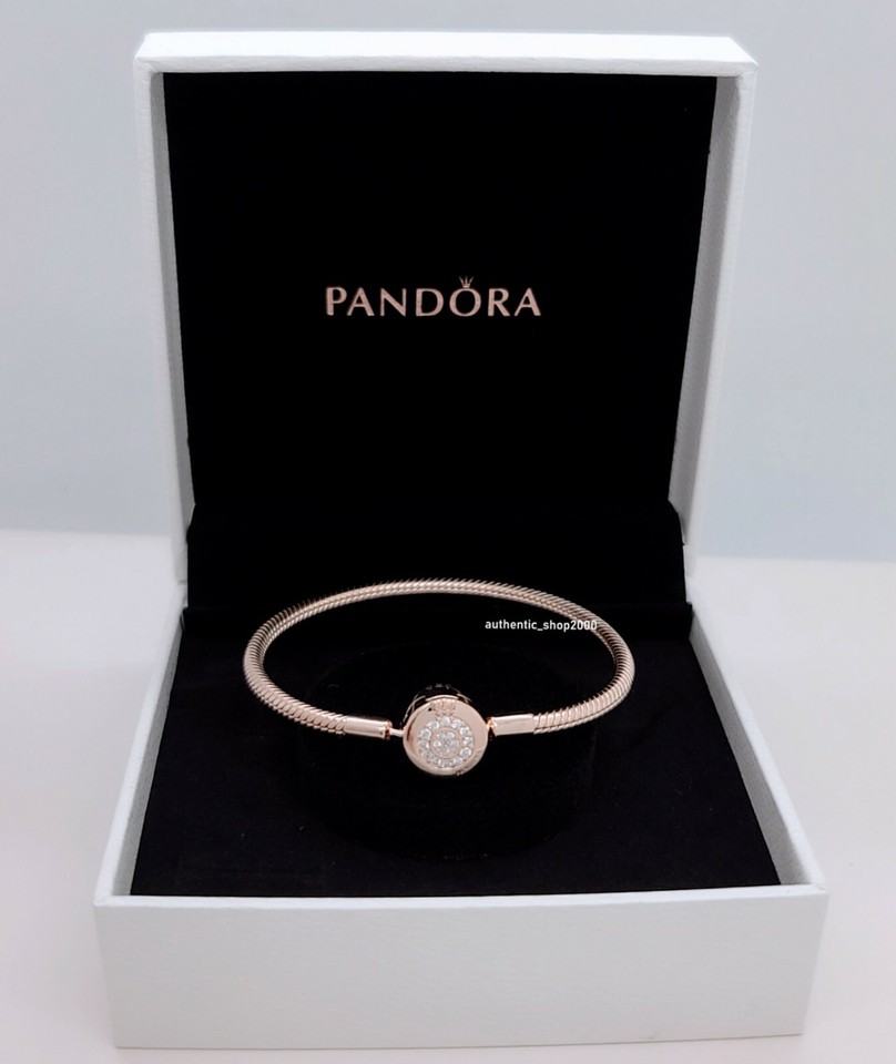 NEW Authentic PANDORA Rose 14k Moment Sparkling Crown O Charm Bracelet ...