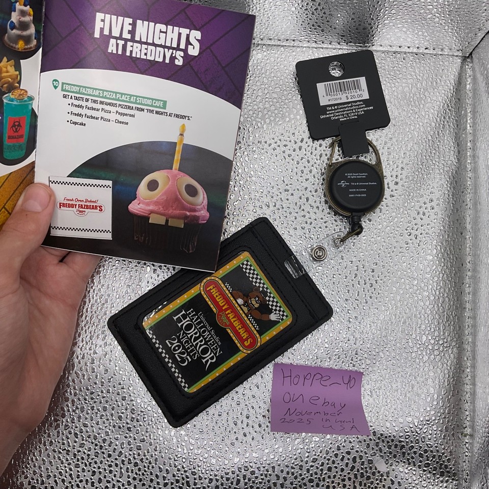 NEW Universal HHN Five Nights at Freddy's FNAF ID Badge + Patch’s ...