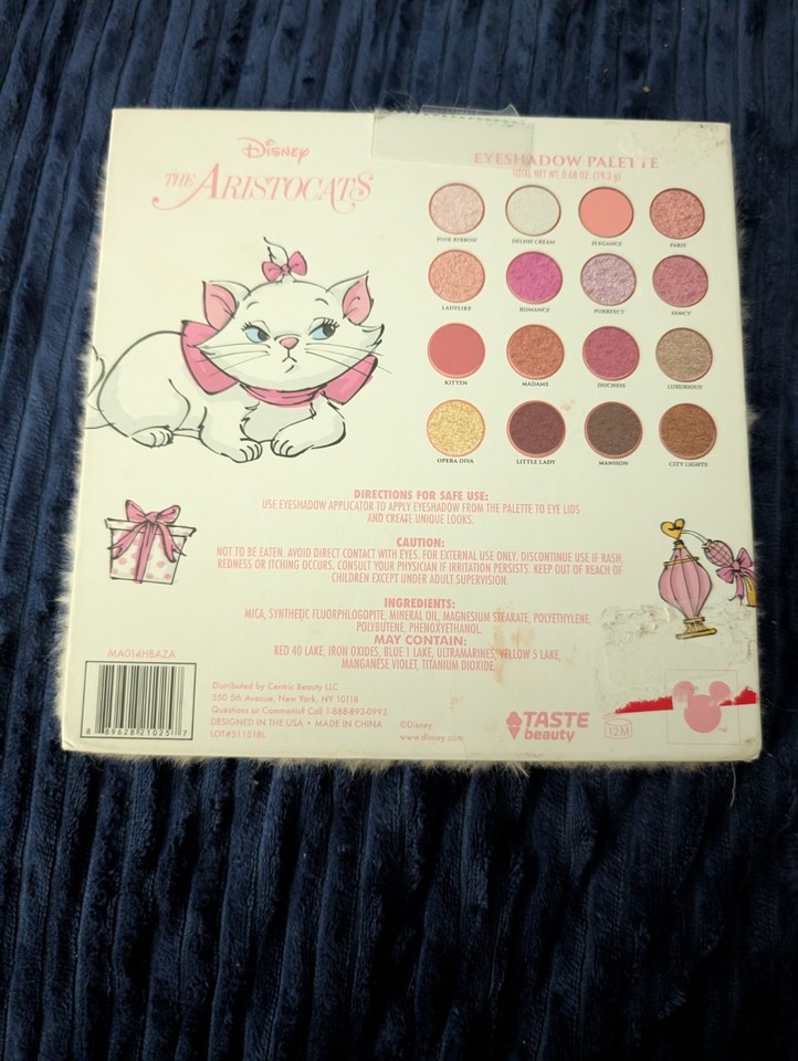 Disney THE ARISTOCATS MARIE - 16 Color Eyeshadow Palette With Furry ...