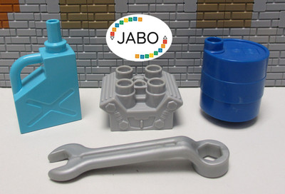 (F 5) LEGO Duplo Workshop Accessories Barrel Canister Engine Wrench ...