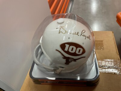 Darrell Royal Signed Texas Longhorns 100 Mini Helmet Autographed | eBay