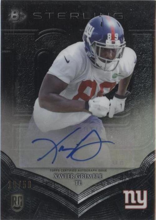 2014 Bowman Sterling - Autographs Xavier Grimble #BSA-XG Black ...