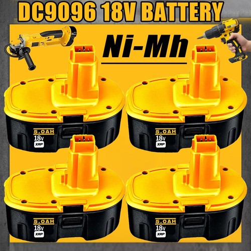 4PACK 18V For Dewalt 18 VOLT 7.0Ah DC9096 DC9098 NiMh Battery DC9096-2 ...