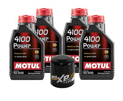 4L Motul 4100 POWER 15W50 Wix XP Filter Engine Motor Oil Change Kit API ...