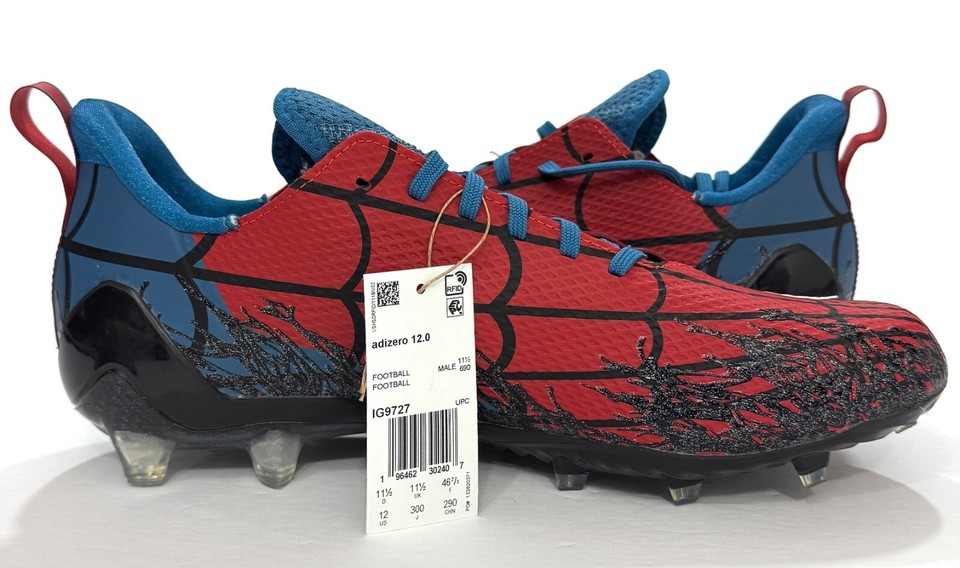 Adidas x Playstation Spiderman Adizero 12.0 Football Cleats IG9727 Mens ...