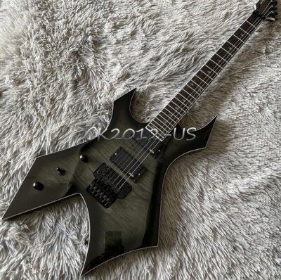 Left Handed BC Electric Guitar Translucent Black Rich Warlock Extreme ...