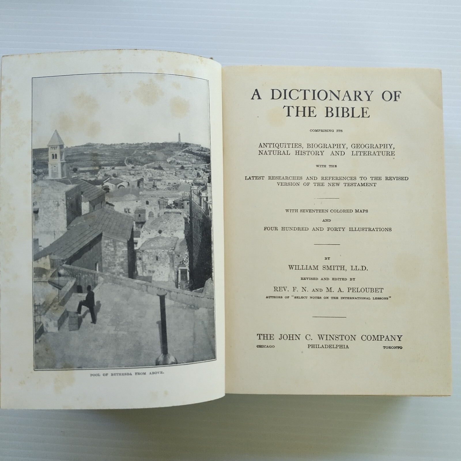 Bible Dictionary WM. Smith LLD - Teacher's Edition 1884 - FN & MA ...