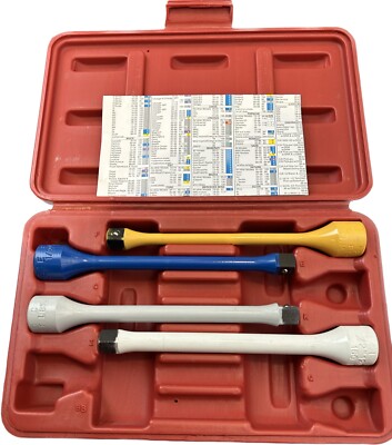 Lock Technology 1460 1/2" Dr. 5 Pc C,E,F,I,Q Torque Stick Extension Set ...