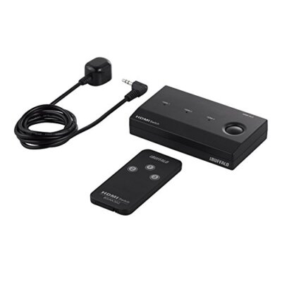 BUFFALO HDMI switcher with three remote control Nintendo Switch PS4 PS5 ...