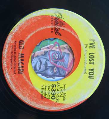 HEAR Glo Macari 45 I've Lost You/He Knows I Love Him Too Much teen ...