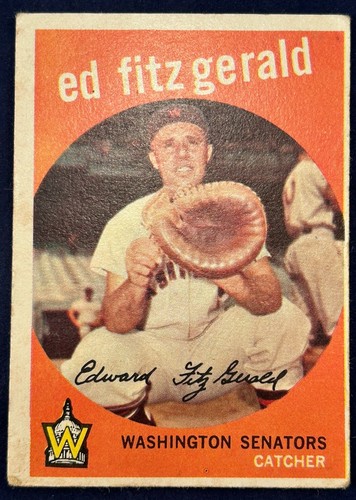1959 Topps Ed Fitz Gerald #33 Washington Senators Baseball Card | eBay