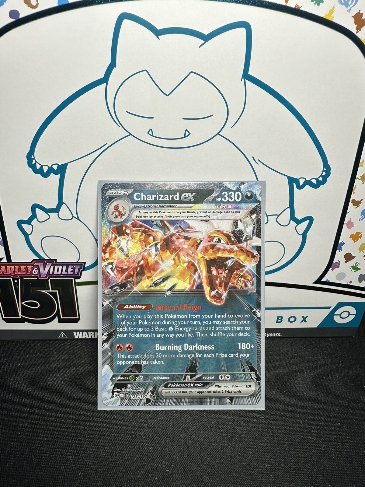 Pokémon TCG Charizard ex SV03: Obsidian Flames 125/197 Holo Double Rare ...