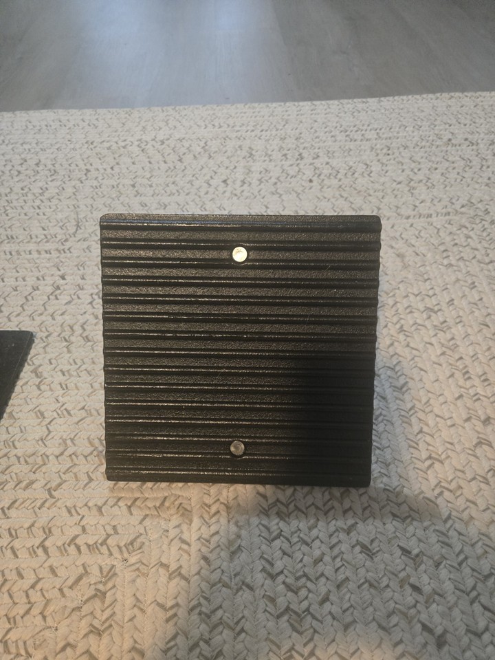 Pampered Chef Cast Iron Grill Press 8.5” Square For Meat, Bacon ...