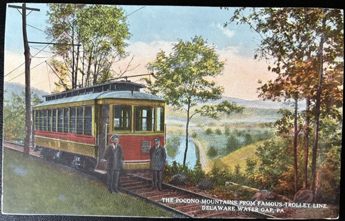 The Pocono Mountains from Famous Trolley Line Delaware Water Gap, PA | eBay