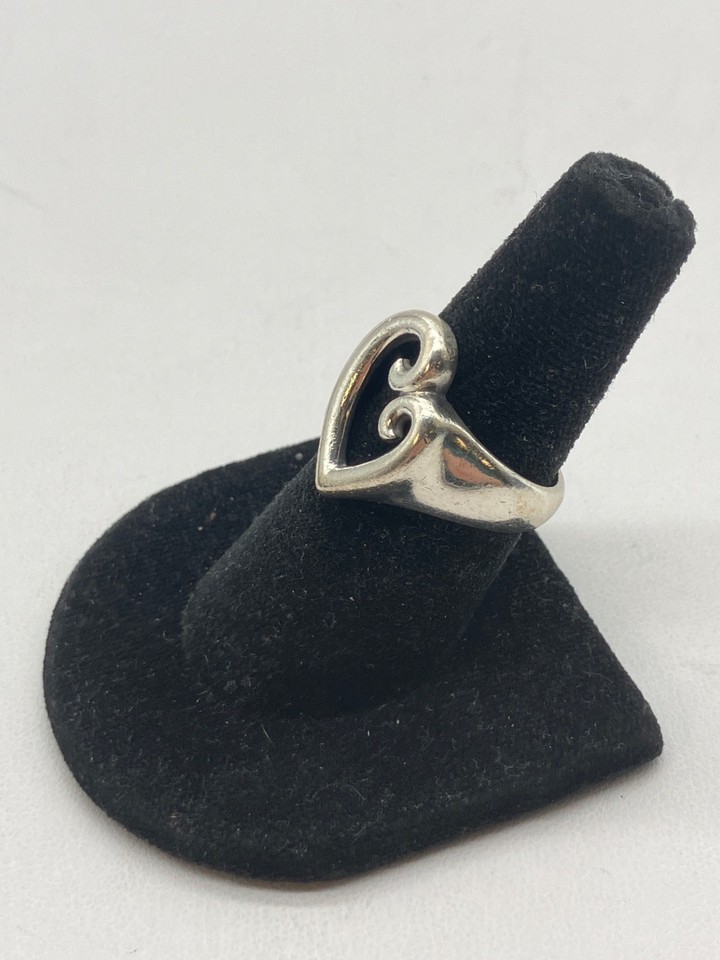 JAMES AVERY Sterling Silver Mother’s Love Heart Ring Sz 8 - 7.5g | eBay