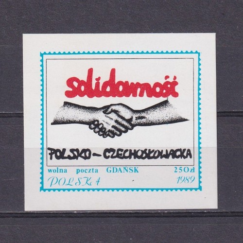 POLAND 1989, Solidarity (Solidarnosc) label, Poland & Czechia ...