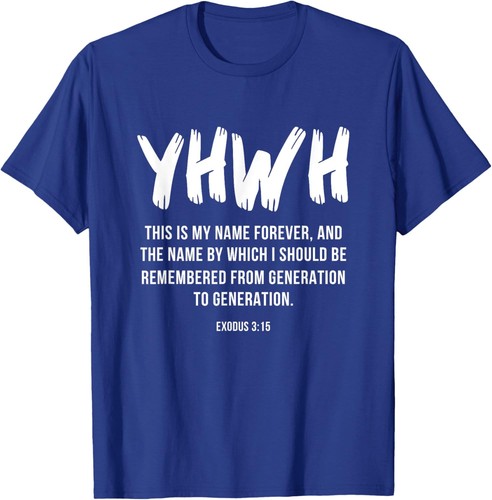 Yahweh YHWH This Is My Name Forever Hebrew Jewish T-Shirt Hoodie | eBay