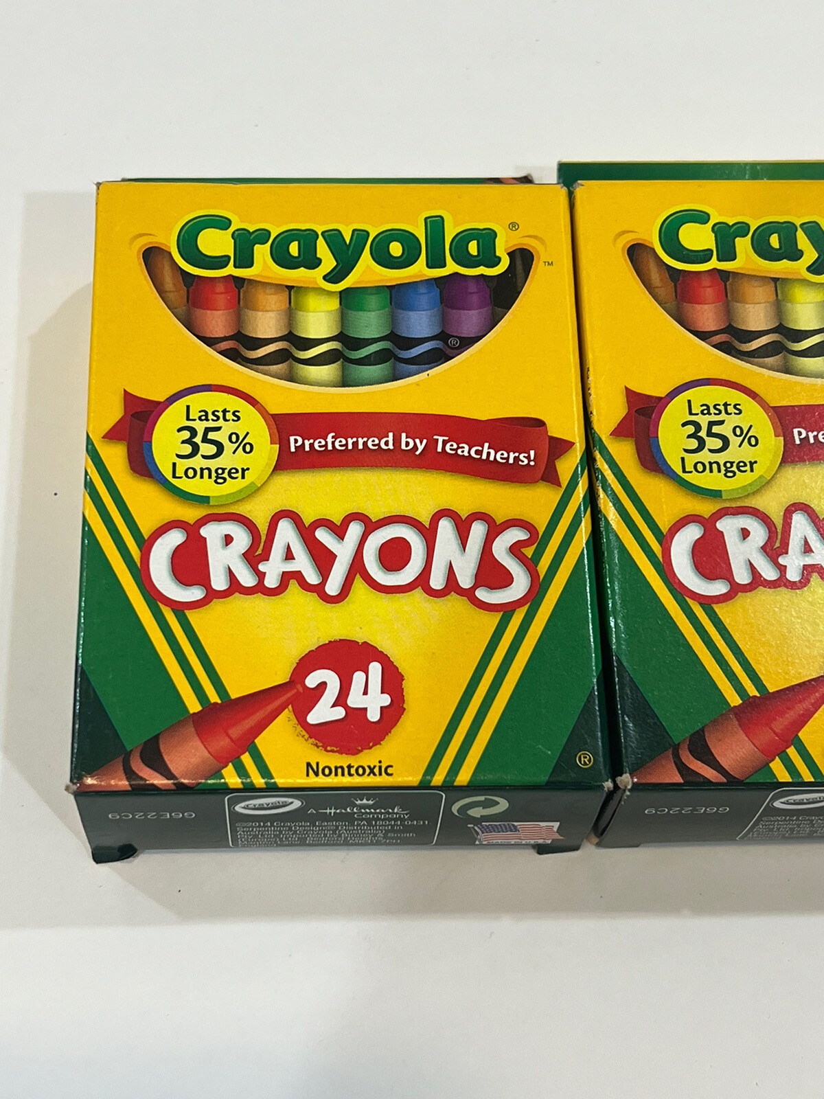 Crayola Crayons 24 Count (3) Boxes with Retired Dandelion Color, 2014 ...