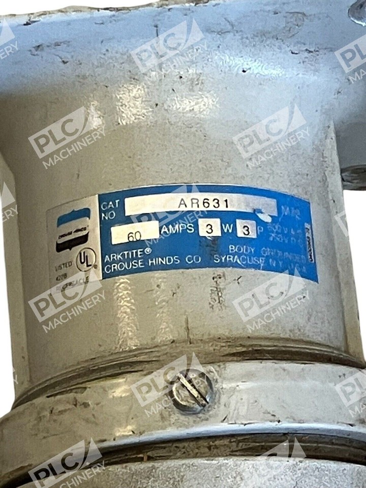 Crouse Hinds Arktite 60A 3W 3P AR631 M12 760377739865| eBay
