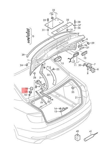 Genuine Stop Buffer X10 AUDI A4 Avant S4 Quattro A4l 4g5827489 for sale ...