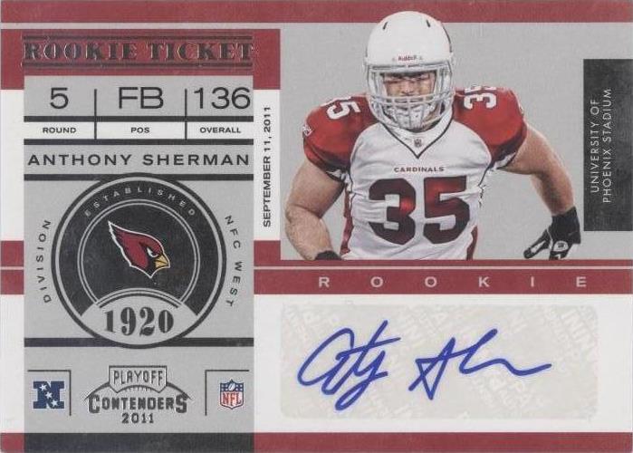 2011 Playoff Contenders Anthony Sherman #112 for sale | eBay
