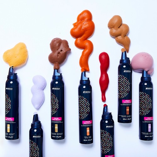 INDOLA COLOUR STYLE MOUSSE FOR ALL HAIR TYPES - TEMPORARY HAIR COLOUR ...
