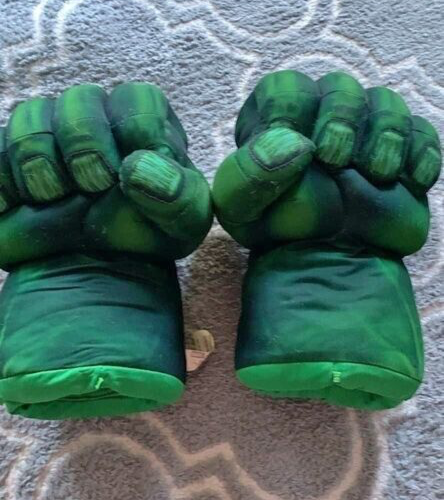 HULK Smash Hands electronic sounds Bash Fist Gloves Marvel TESTED ...