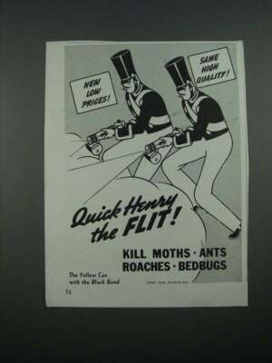 1938 Flit Bug Spray Ad - Quick Henry The Flit! | eBay