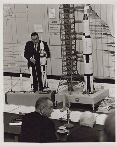 Early Apollo | RARE NASA 1966 Lyndon Johnson Briefing Rocket Models ...