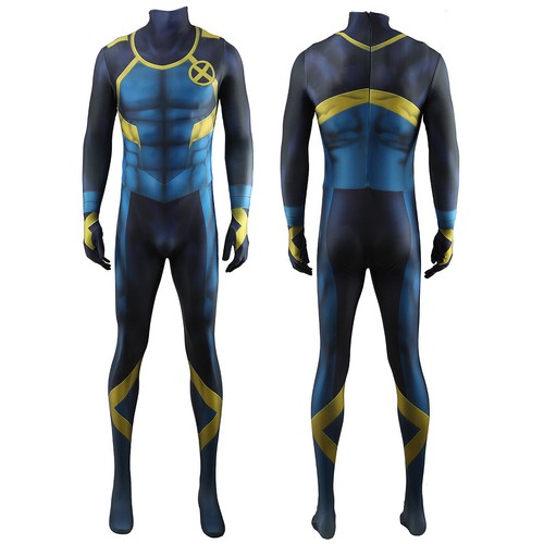 The Cyclops Jumpsuit Spandex Superhero X-Men Cosplay Bodysuit Costume ...