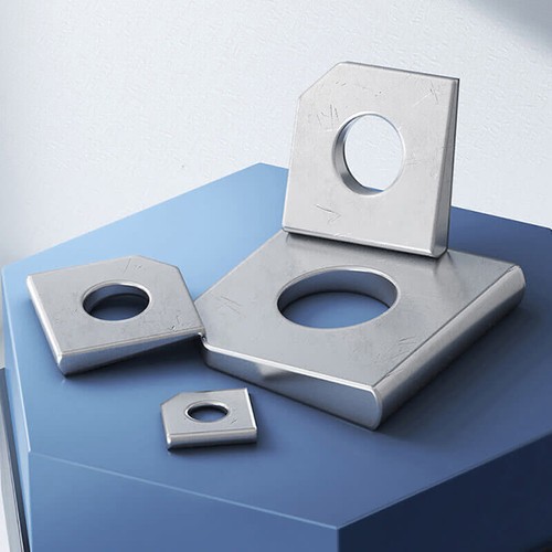 Square Beveled Plate Washers with Missing Corner M6-M30 304 Stainless ...