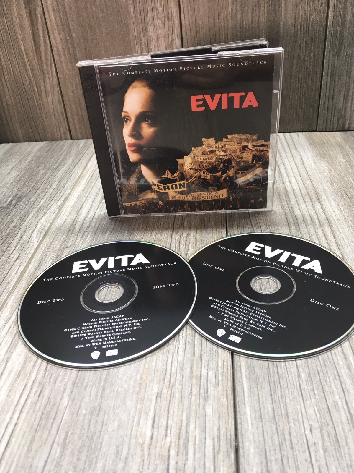 Evita Original Motion Picture Soundtrack (Audio CD 2-Disc) 93624634621 ...