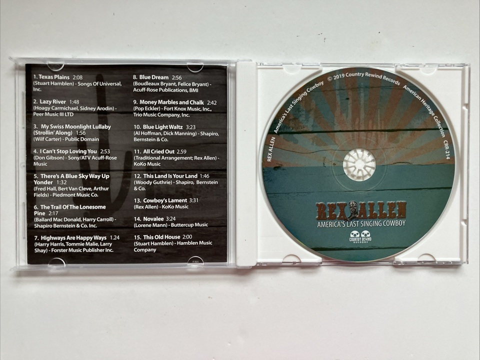 America's Last Singing Cowboy by Allen, Rex Jr (CD, 2019) Like New ...