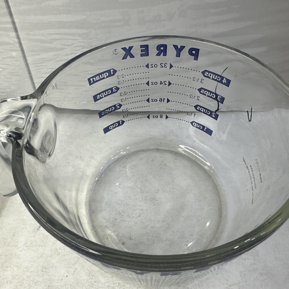Vintage Pyrex 4 Cup Glass Measuring Cup 1 Quart #532 | eBay