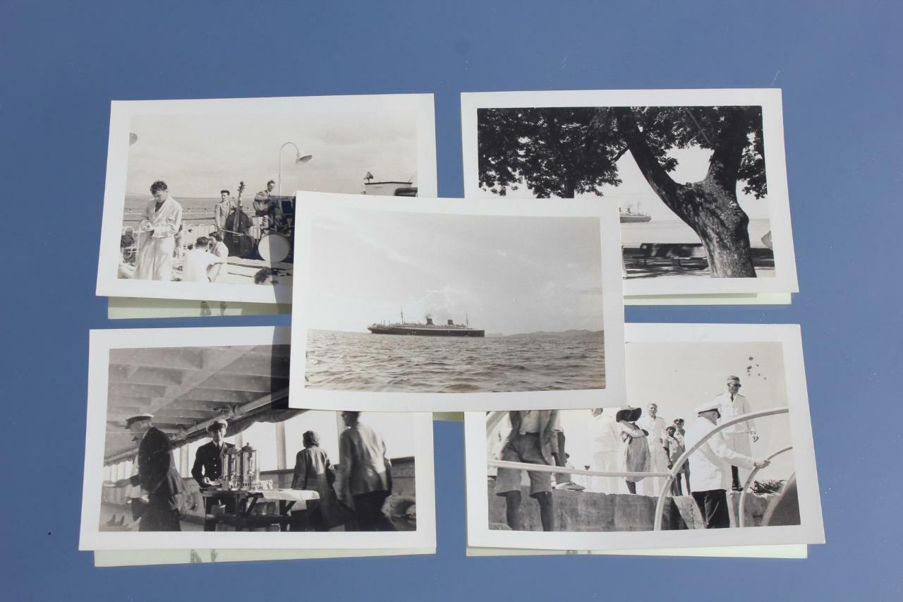 NORTH GERMAN LLOYD SS COLUMBUS 1938 5X OCEAN LINER ORIGINAL PHOTOGRAPHS ...