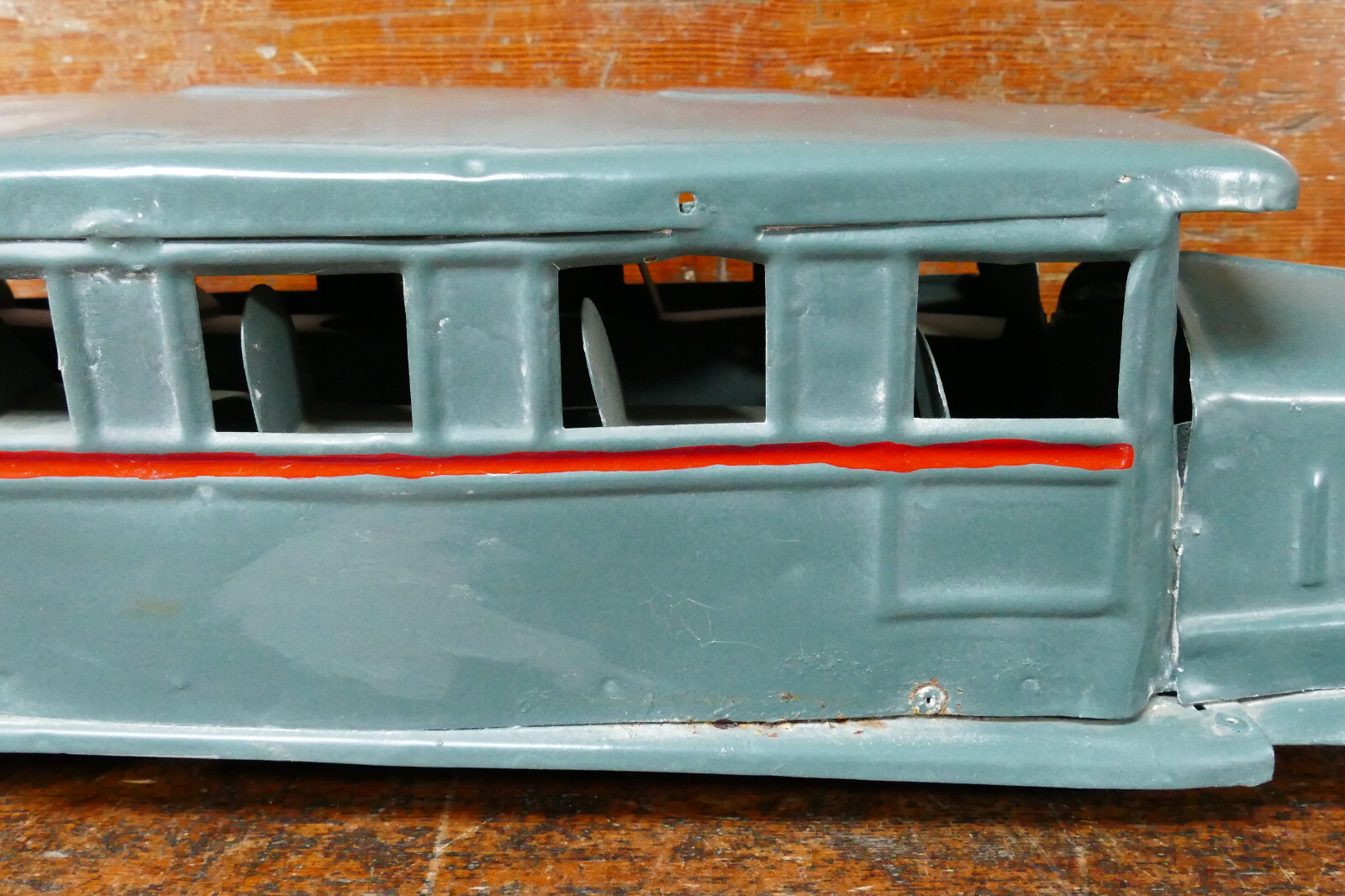 Vintage 1920s Pressed Steel COR-COR INTER CITY BUS Toy 24” Long ...