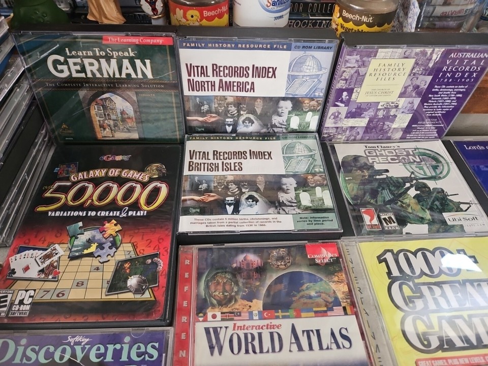 Lot Of 85 Vintage PC Games Nice Variety Good Title Estate Sale See Pics ...