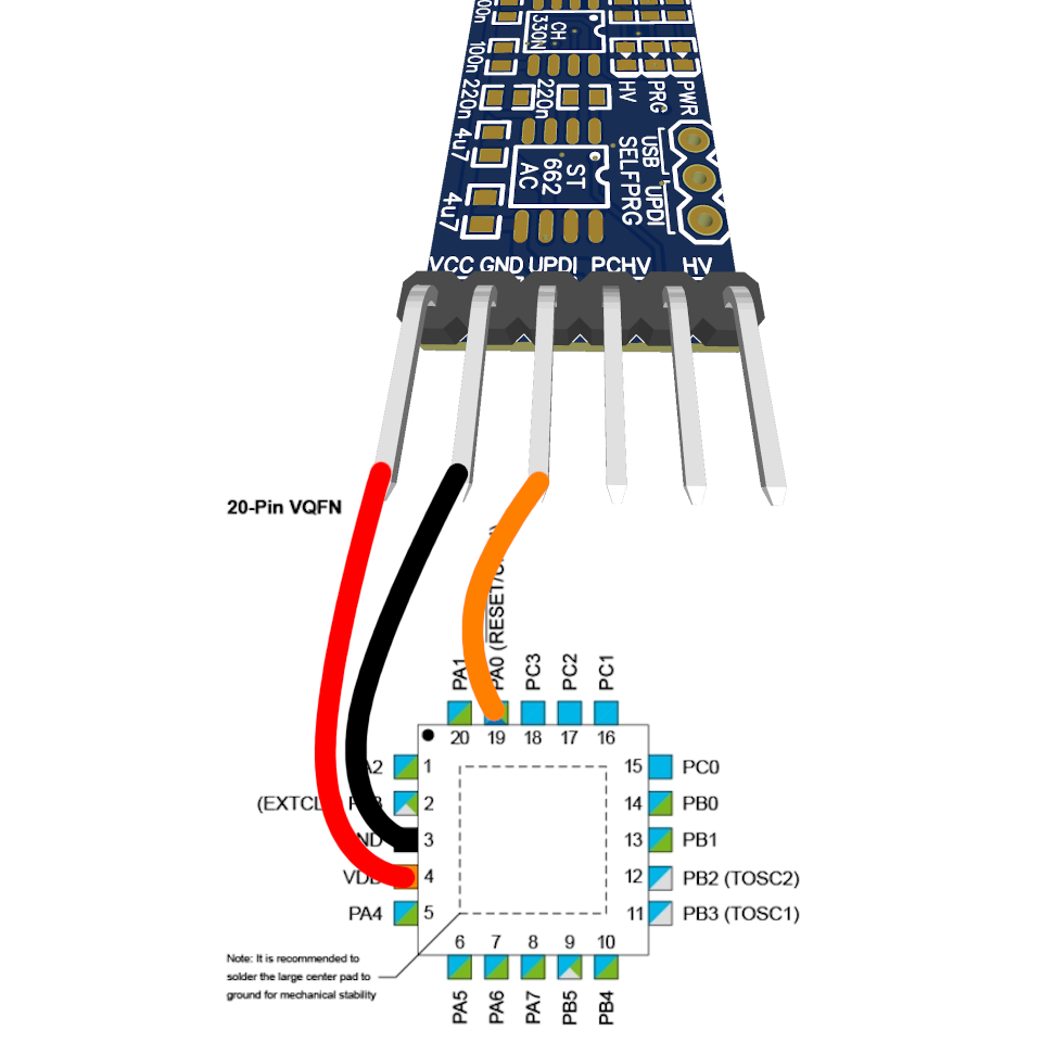 Mini UPDI HV Programmer Stick AVR Unlock Microchip Atmel High Voltage ...
