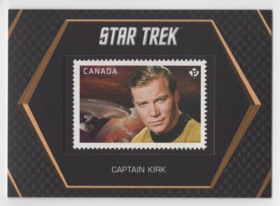 Kirk STAR TREK TOS Captain’s Collection 50th Anniversary Canada Stamp ...