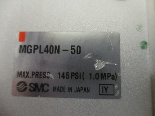 SMC: Model: MGPL40N-50 Dual Rod Cylinder w/ (1) Turck 4623502 Prox ...